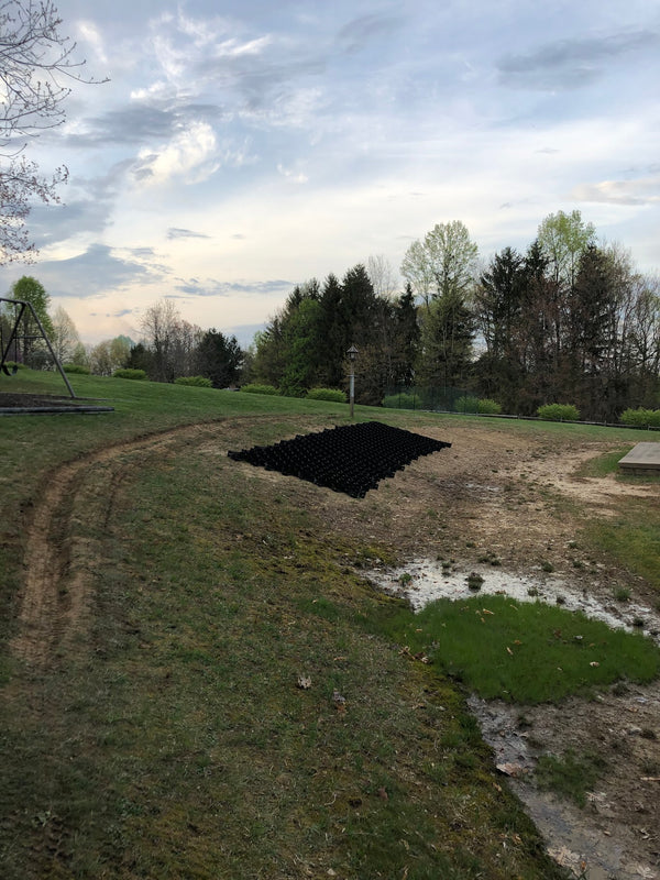 Sloped Bank Stabilization with Grass – RutGuard
