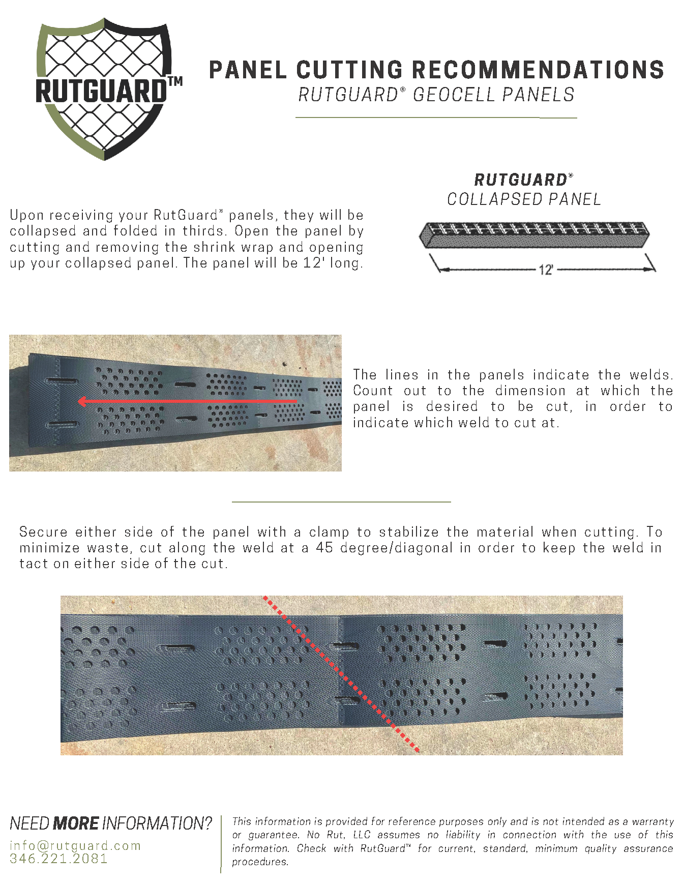 RutGuard Panel Cutting Recommendations - Customizing Panels to Fit Pro